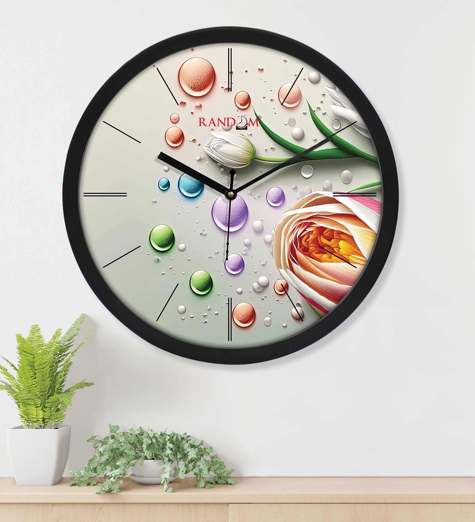 Buy Tic Toc Multicolour Plastic Wall Clock at 12% OFF by Random | Pepperfry