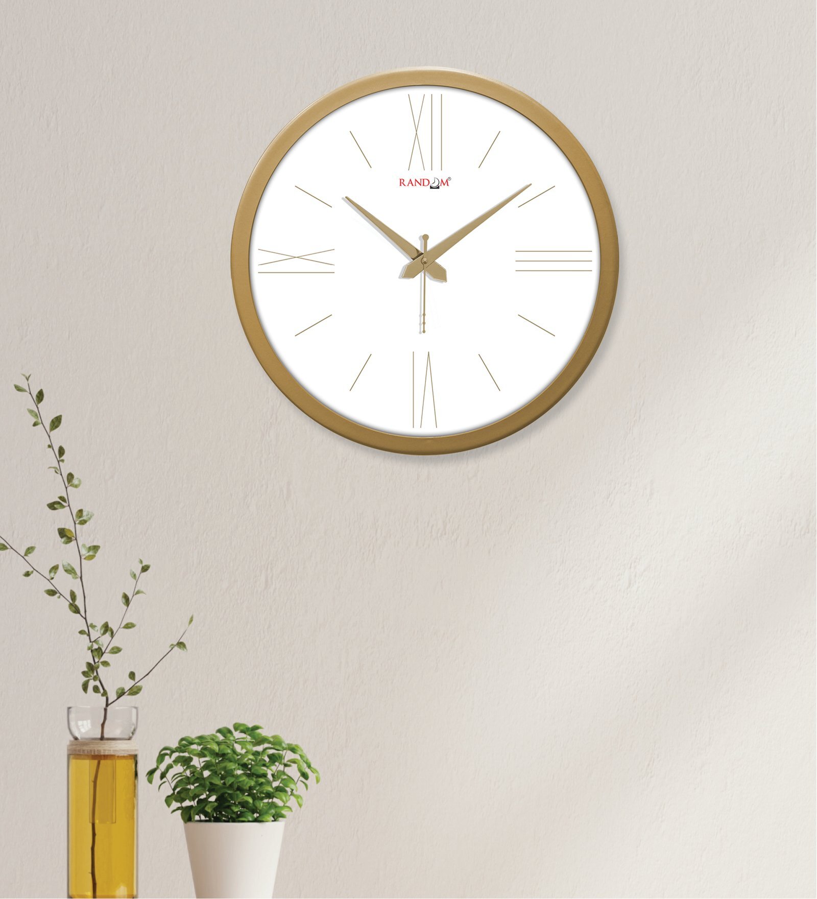 Buy Tic Toc Gold & White Plastic Wall Clock at 25% OFF by Random ...