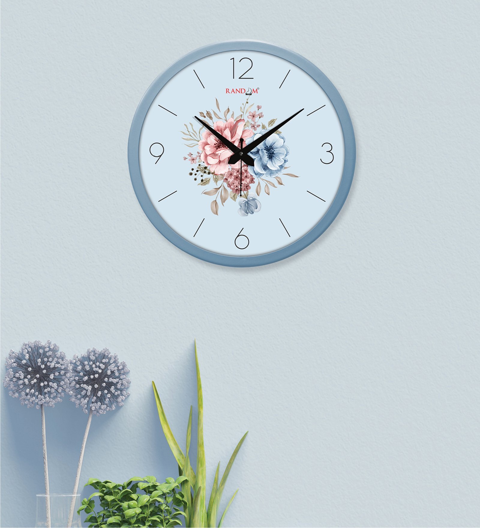 Buy Tic Toc Blue Plastic Wall Clock at 17% OFF by Random | Pepperfry