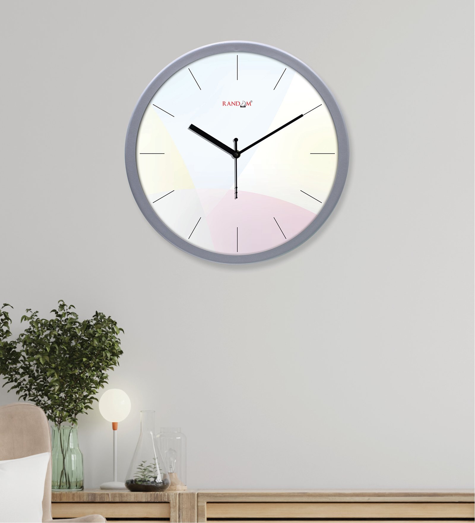 Buy Tic Toc Grey Plastic Wall Clock at 4% OFF by Random | Pepperfry