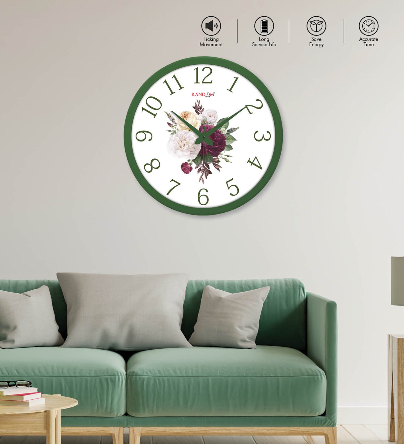 Buy Tic Toc Multicolour Plastic Wall Clock at 19% OFF by Random | Pepperfry