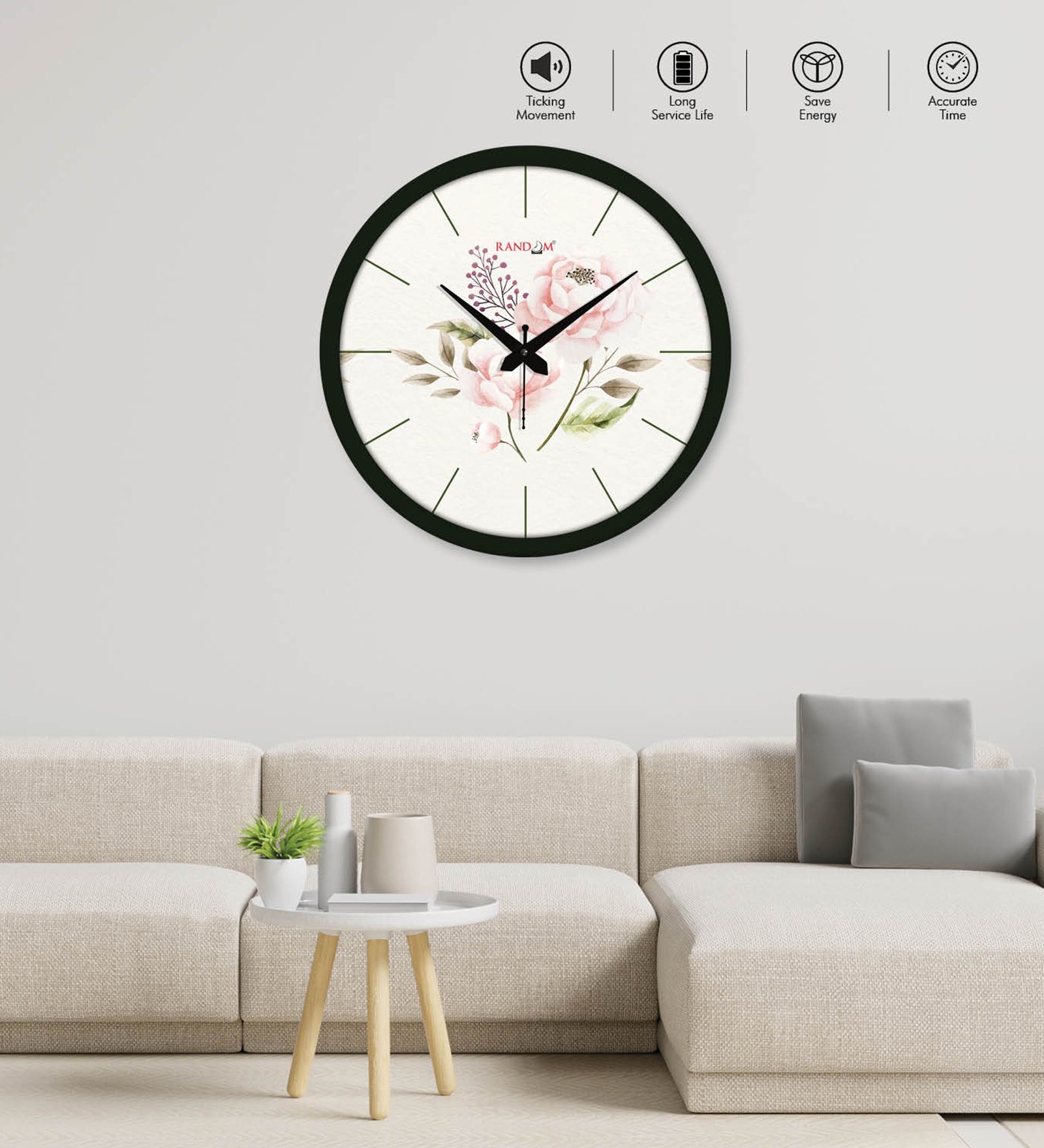 Buy Tic Toc Multicolour Plastic Wall Clock at 22% OFF by Random | Pepperfry