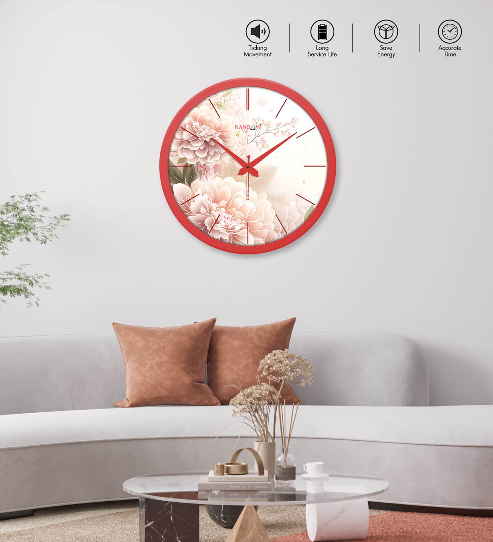 Buy Tic Toc Multicolour Plastic Wall Clock at 12% OFF by Random | Pepperfry