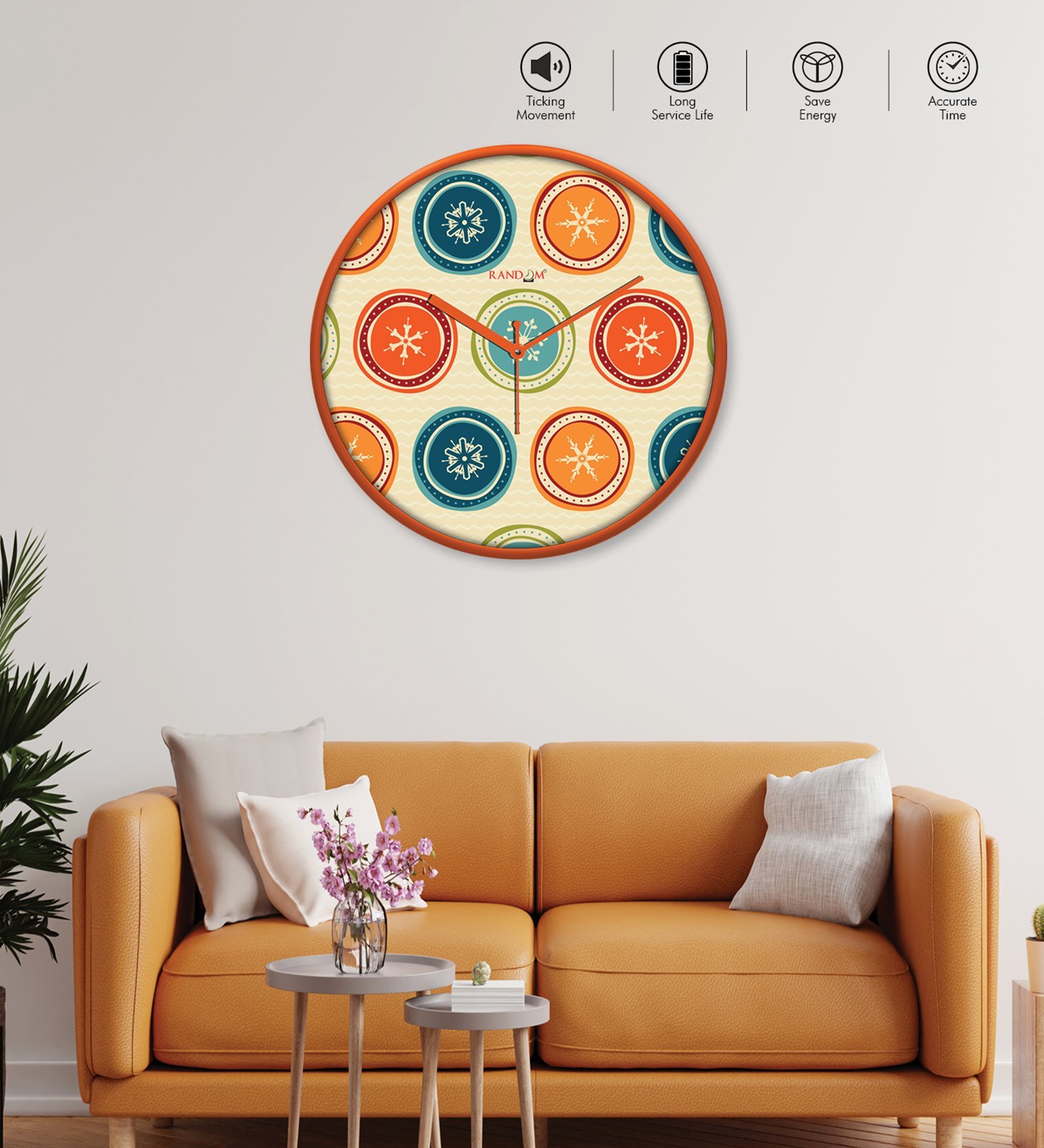 Buy Tic Toc Multicolour Plastic Wall Clock at 12% OFF by Random | Pepperfry