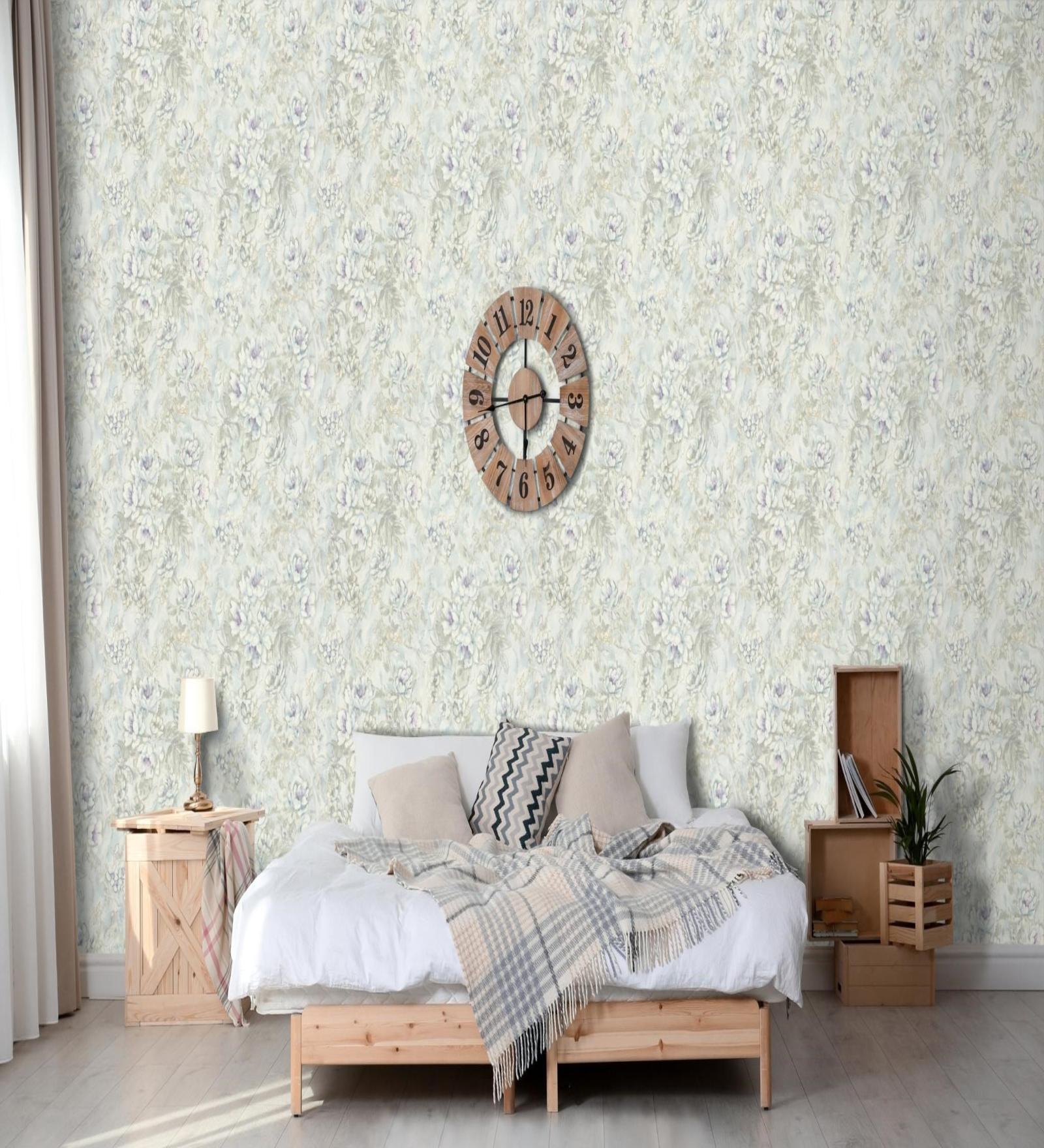 Buy Time Blue PVC High Wash Resistant Wallpaper Roll at 24% OFF by ...