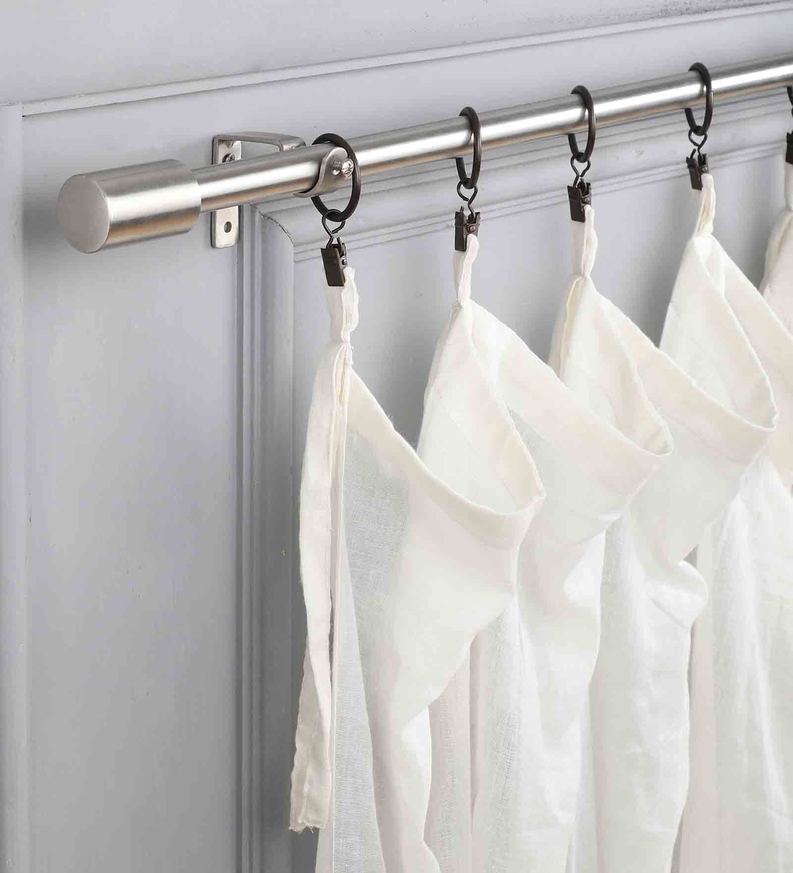 Buy Timeless 19mm Iron Curtain Rod with Stainless Steel Finial at 65% ...