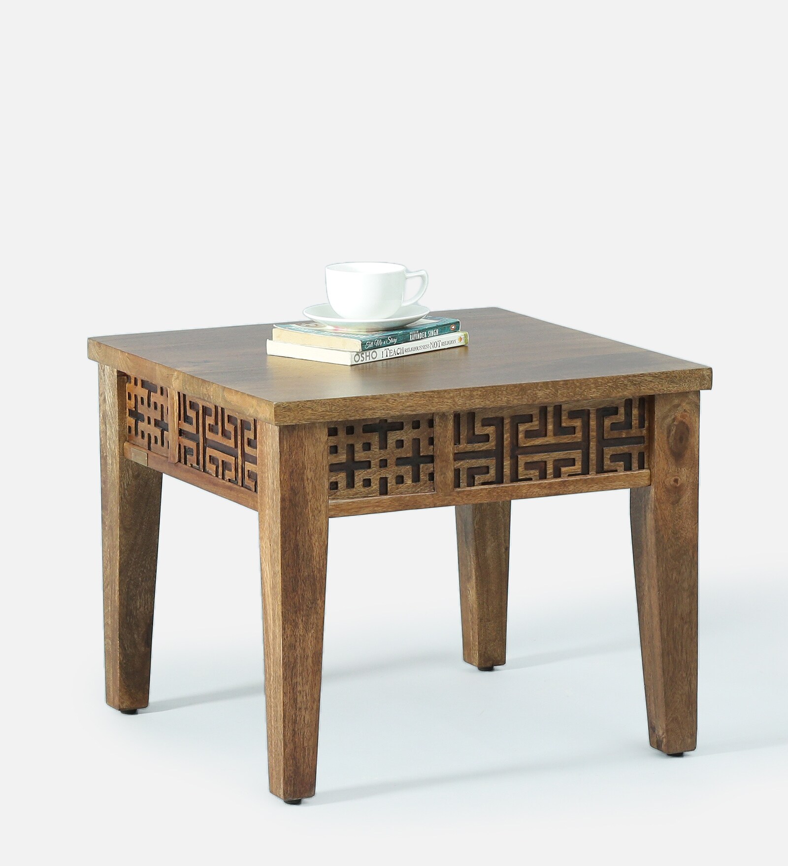 Buy Tishya Solid Wood End Table In Provincial Teak Finish at 20% OFF by ...