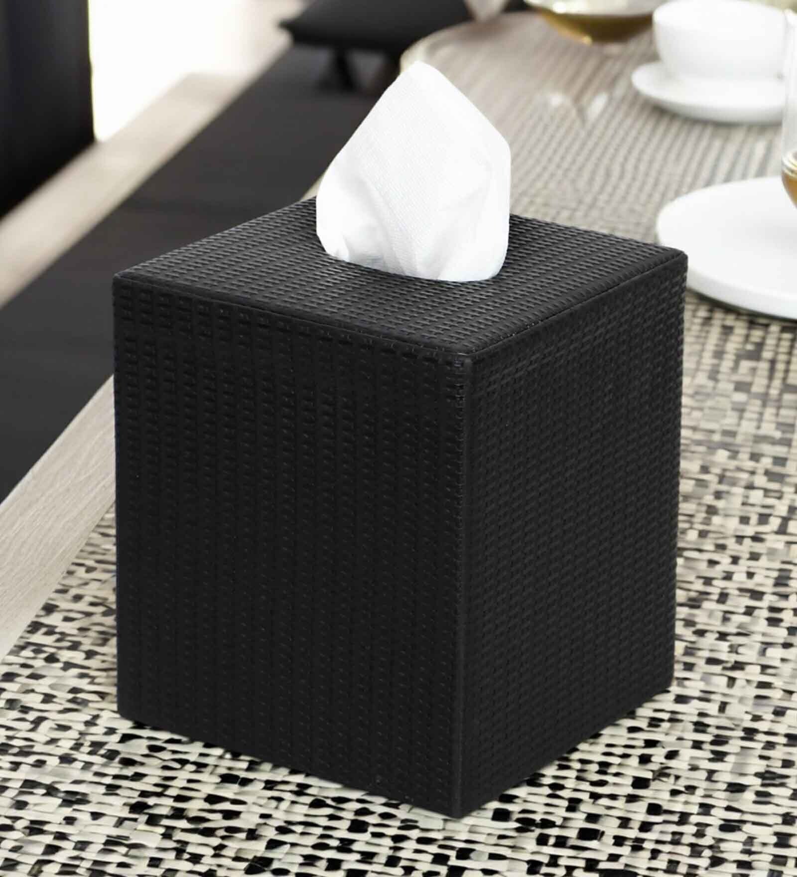 Buy Black Lacquerware Tissue Paper Box at 20% OFF by The Home Co ...