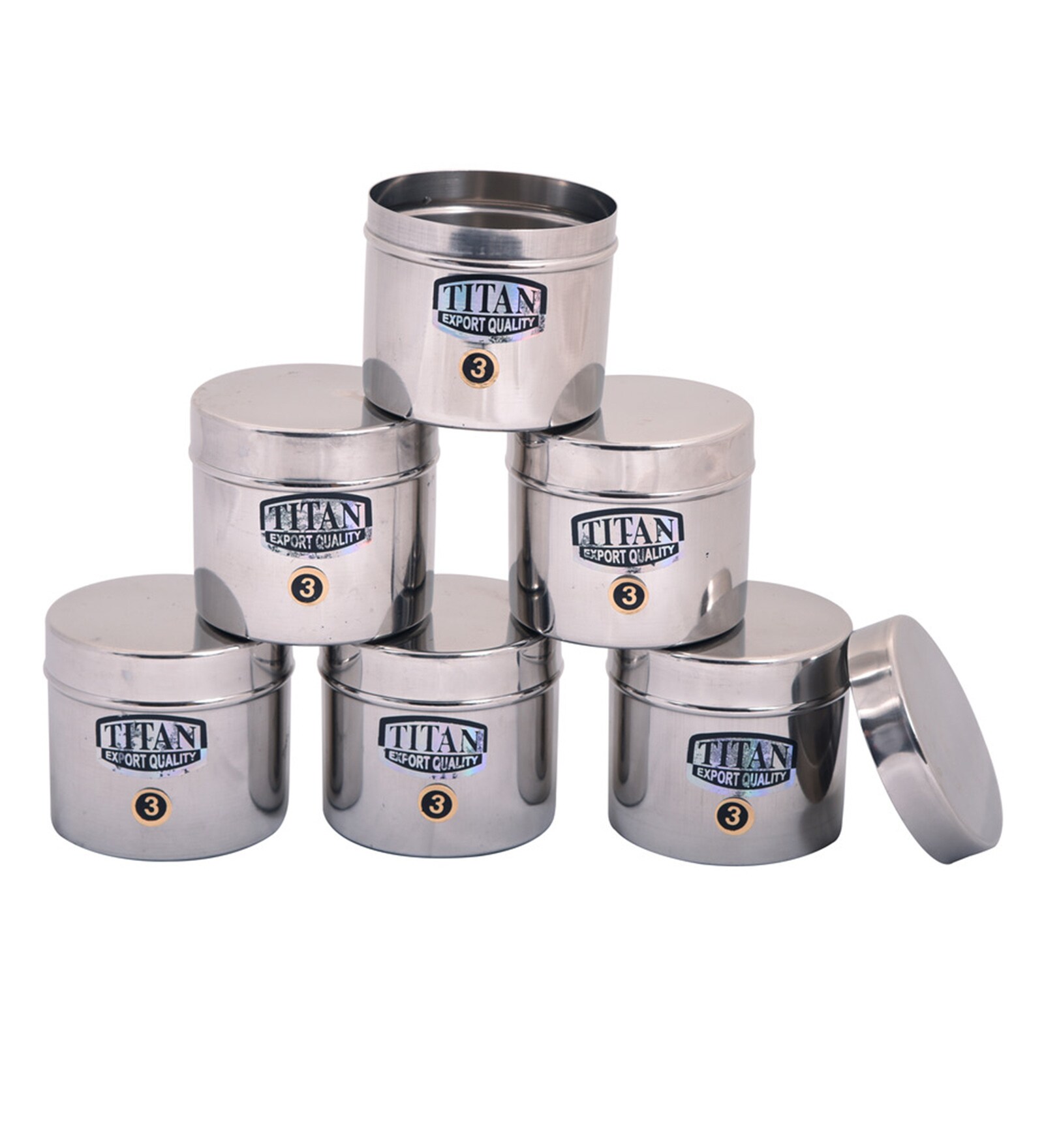 Buy Titan Multi Purpose 150 ML Stainless Steel Junior Containers - Set ...