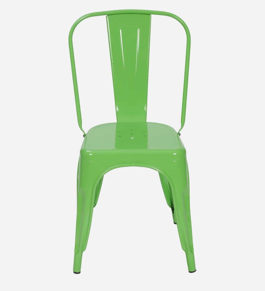 Buy Tolix Metal Cafe Chair in Green Colour by Decorative Online - Cafe ...