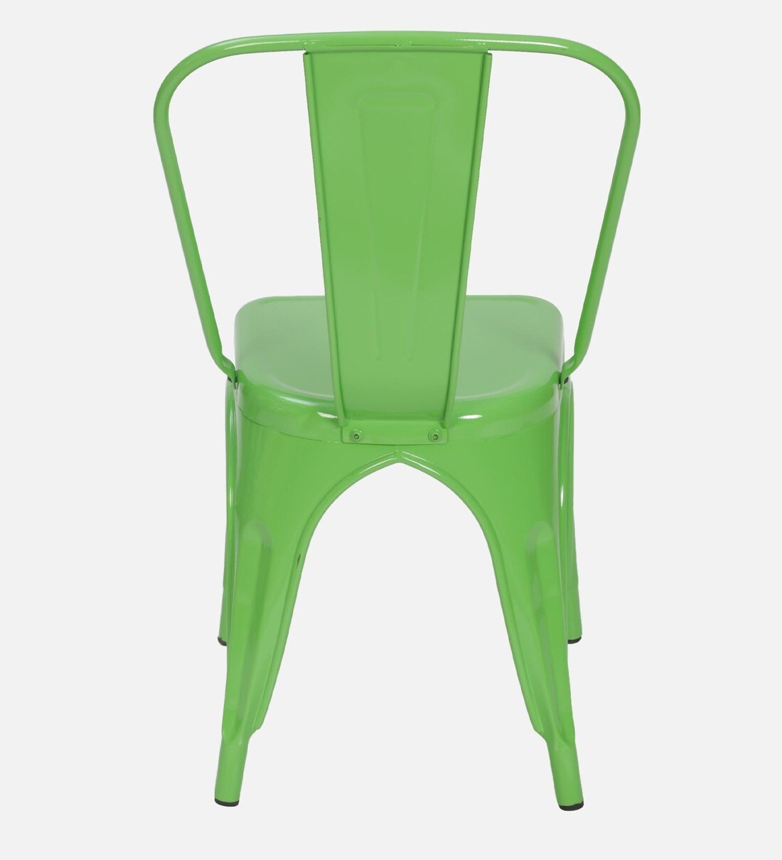 Buy Tolix Metal Cafe Chair in Green Colour by Decorative Online - Cafe ...