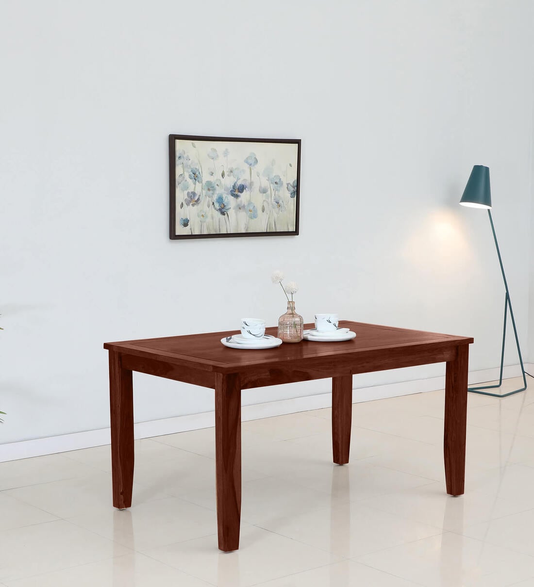 Buy Tourconing Sheesham Wood 6 Seater Dining Table In Honey Oak Finish ...