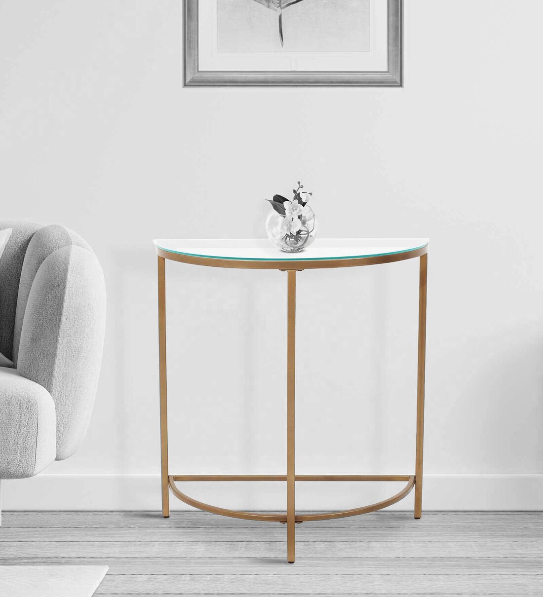 Buy Tozo Metal Console Table in Gold Finish at 32% OFF by AVA DESIGNZ ...