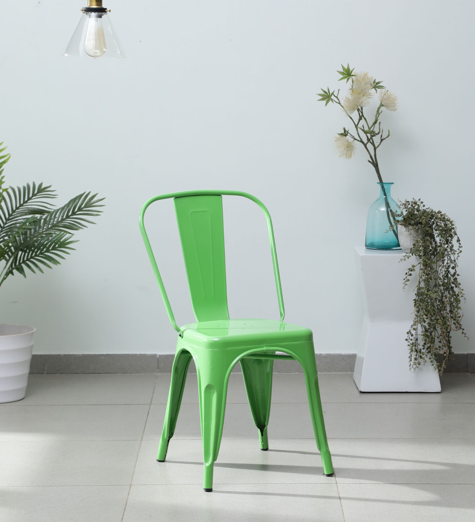 Buy Tolix Metal Iconic Chair in Green Colour at 4% OFF by Decorative ...