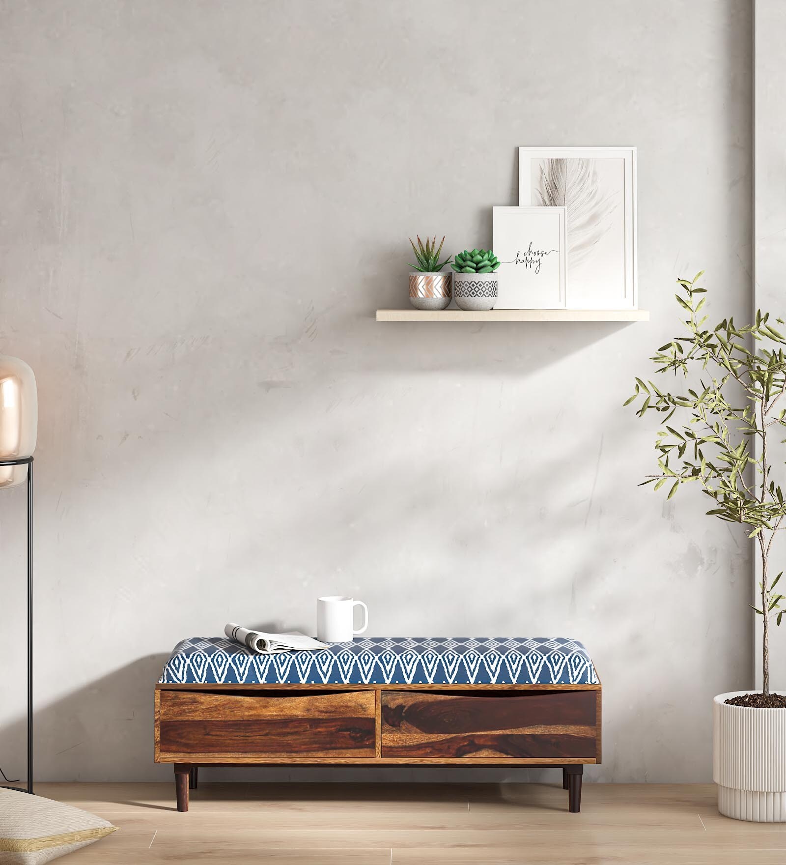 Buy Tolyatti Sheesham Wood Bench In Provincial Teak Finish at 10% OFF ...