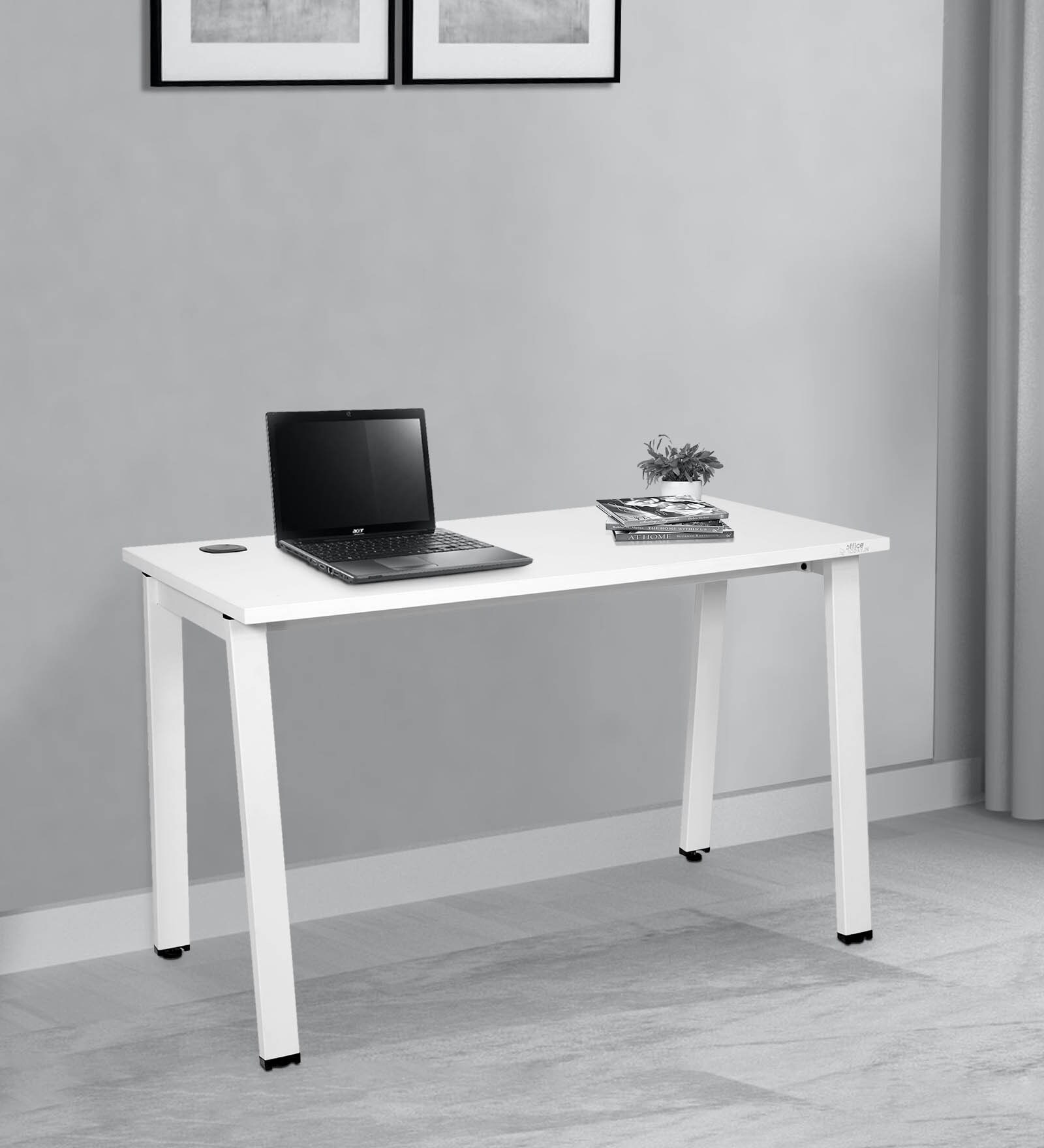 Buy Toronto Study Table in Frosty White Colour at 23% OFF by Office ...