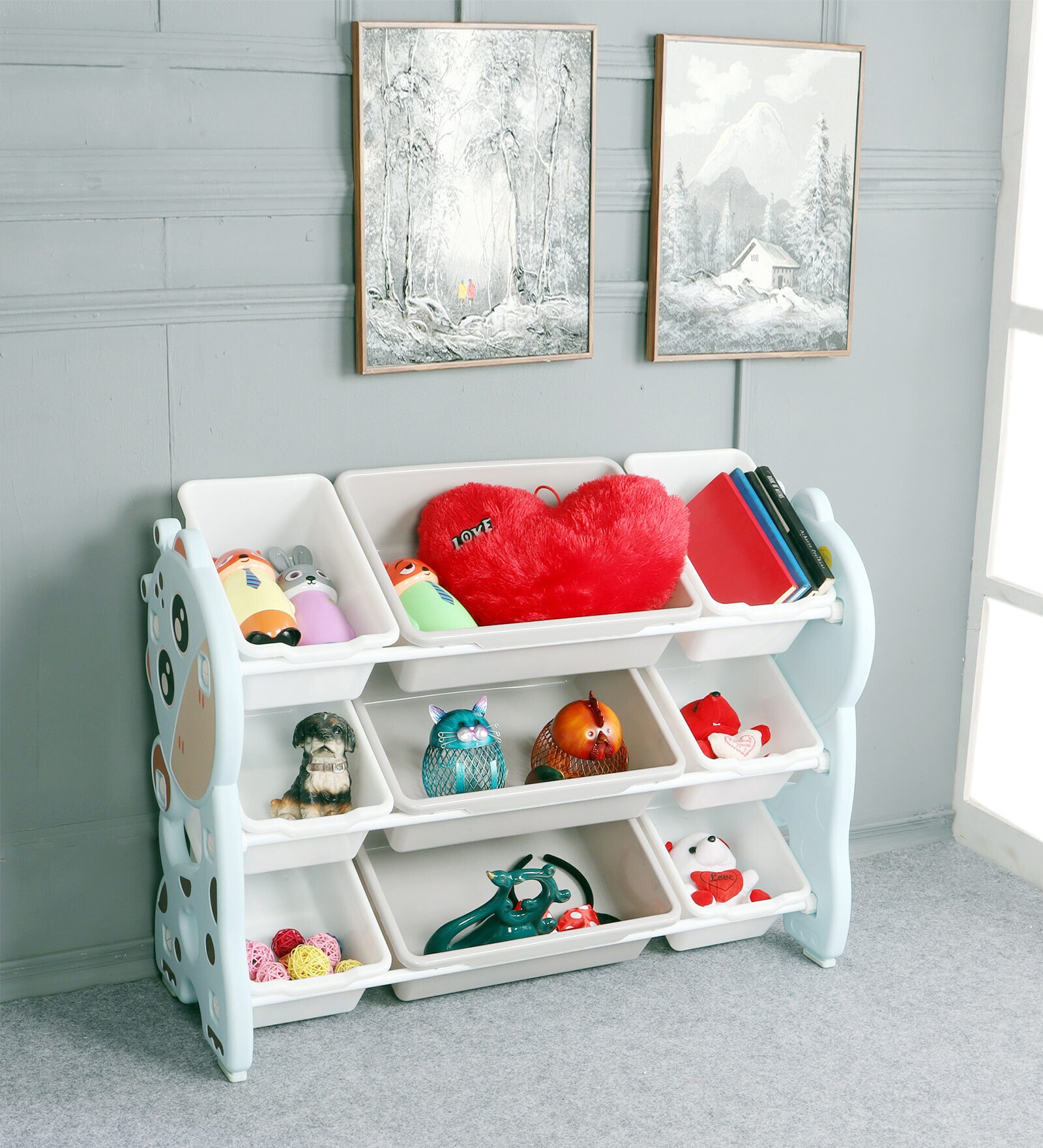 Buy Elderberries Plastic Toy Organizer in Blue Colour at 20% OFF by The ...