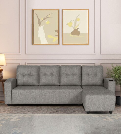 Grey LHS Sectional Sofas Online @Upto 70% OFF | Pepperfry