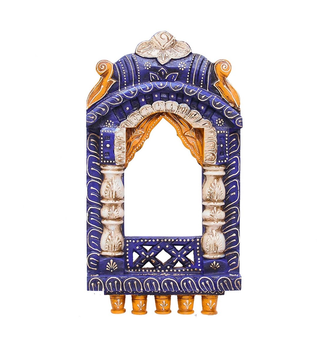 Buy Traditional Pattern 16 x 9 Inch Wooden Jharokha by Craft Tree ...
