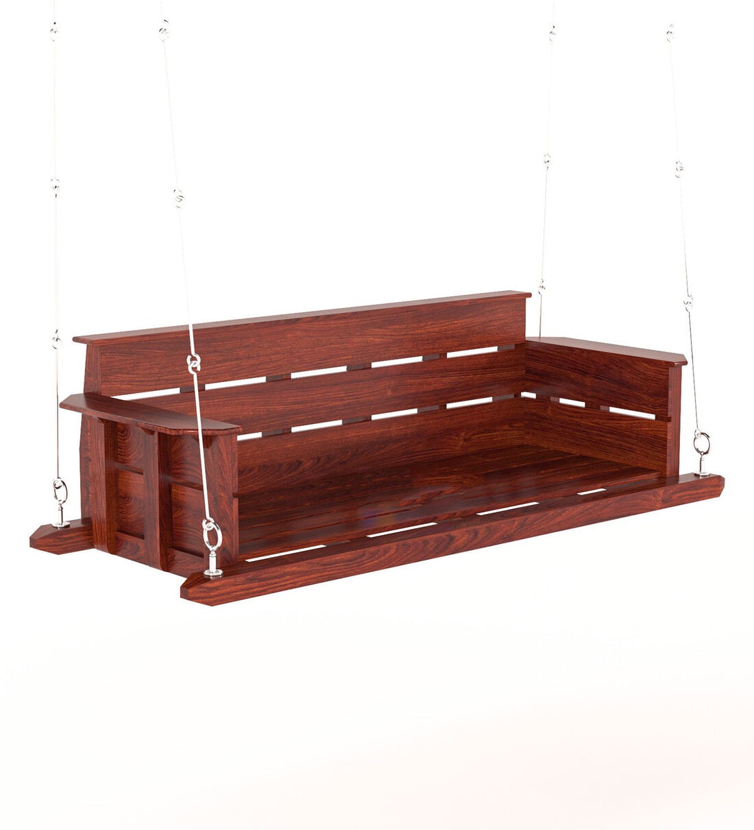 Buy Traditional Solid Wood Swings in Rosewood Finish by AD Planet ...