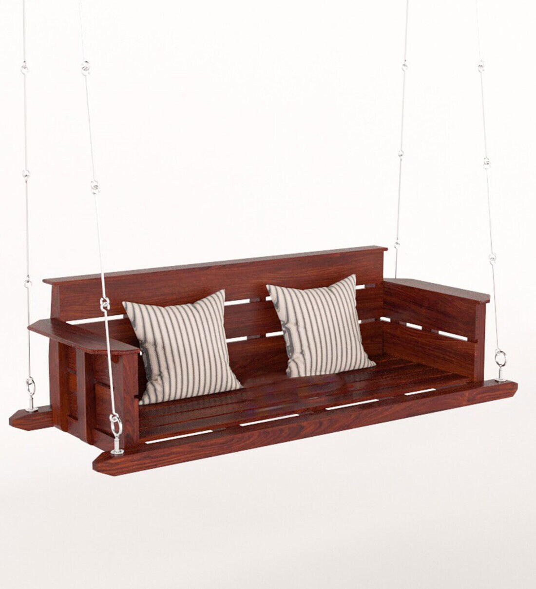 Buy Traditional Solid Wood Swings in Rosewood Finish by AD Planet ...