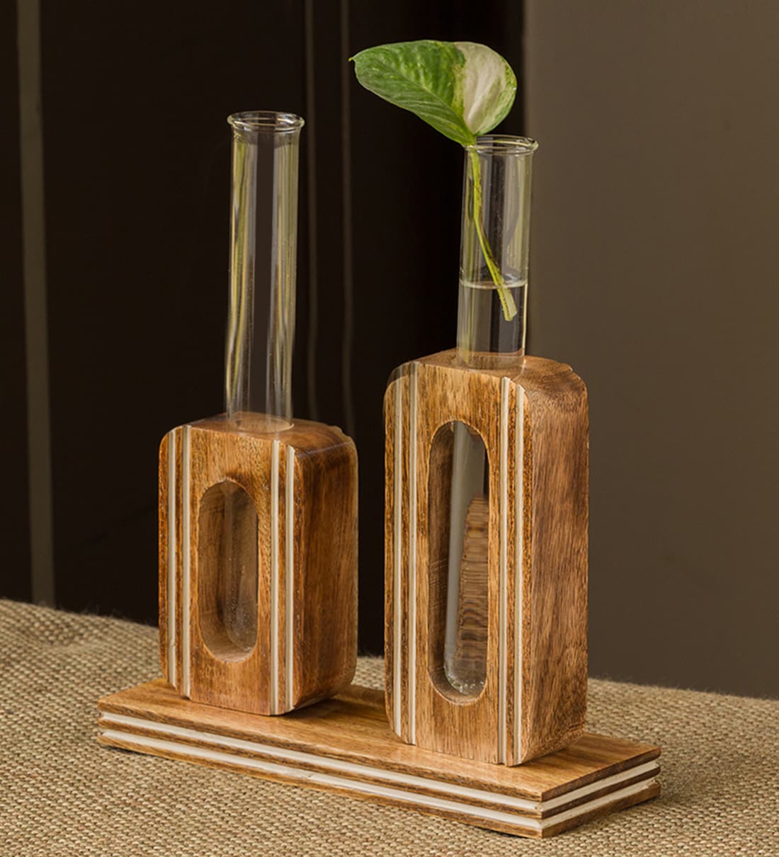 Buy Transperent Glass Blooming Glass Upright Cuboids Handpainted Desk ...