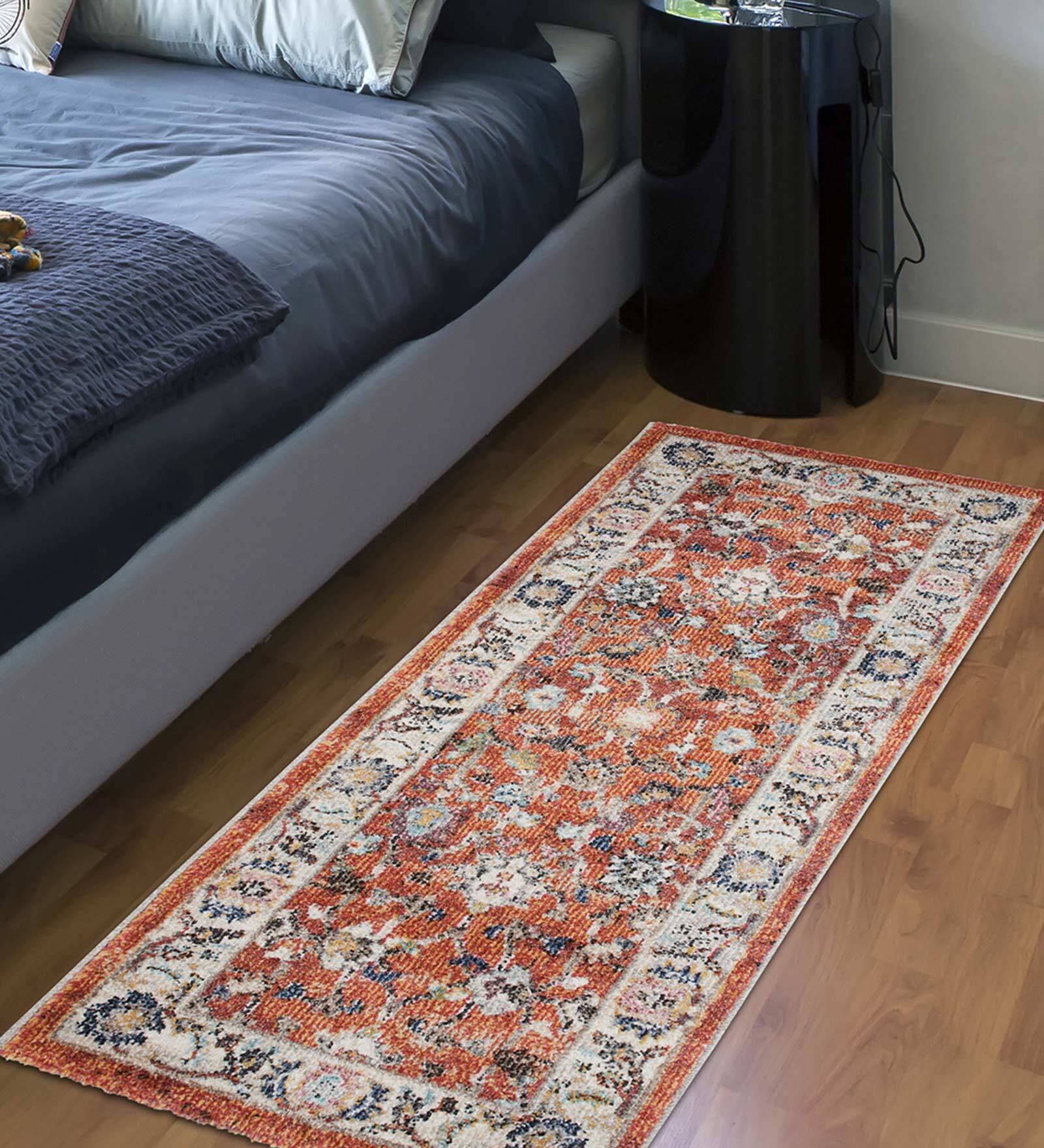 Buy Traditional Pattern Polypropylene 5 x 2 Feet Machine Made Runners ...