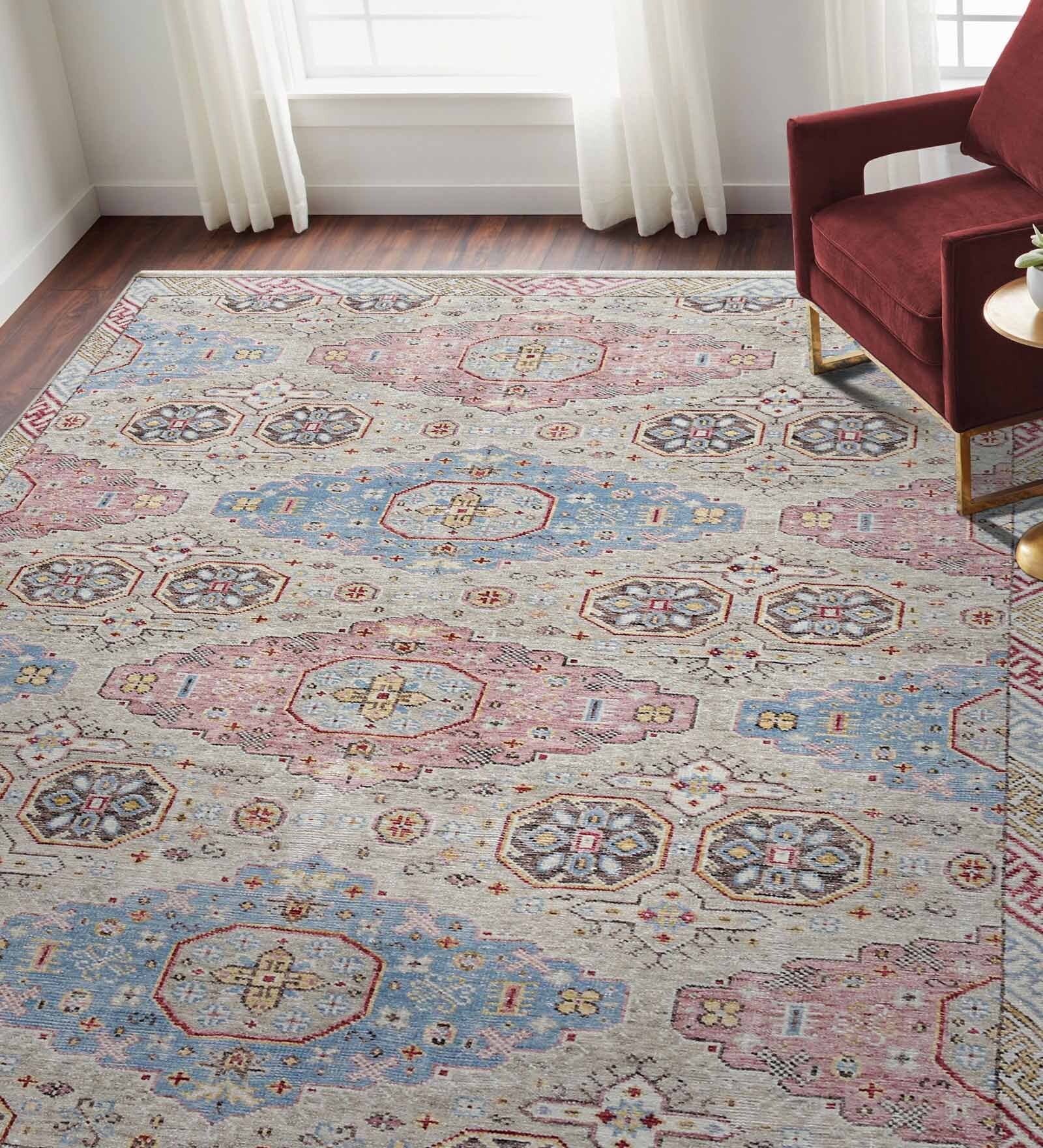 Buy Brown Wool Traditional 8 ft x 10 ft Hand Knotted Carpet at 1% OFF ...