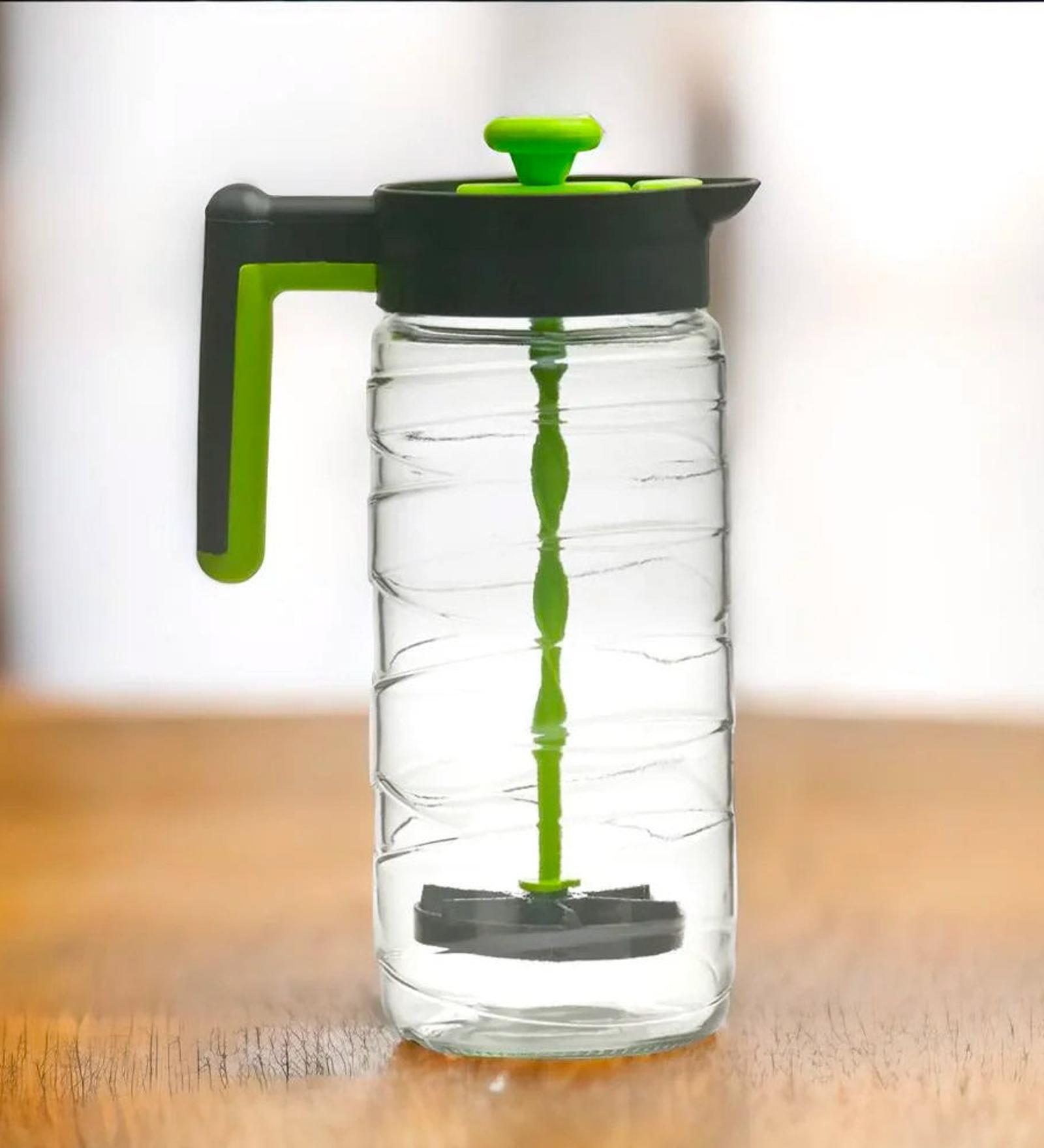 Buy Transparent 1540 ml Glass Jug with Mudller (Green) at 50% OFF by @home | Pepperfry