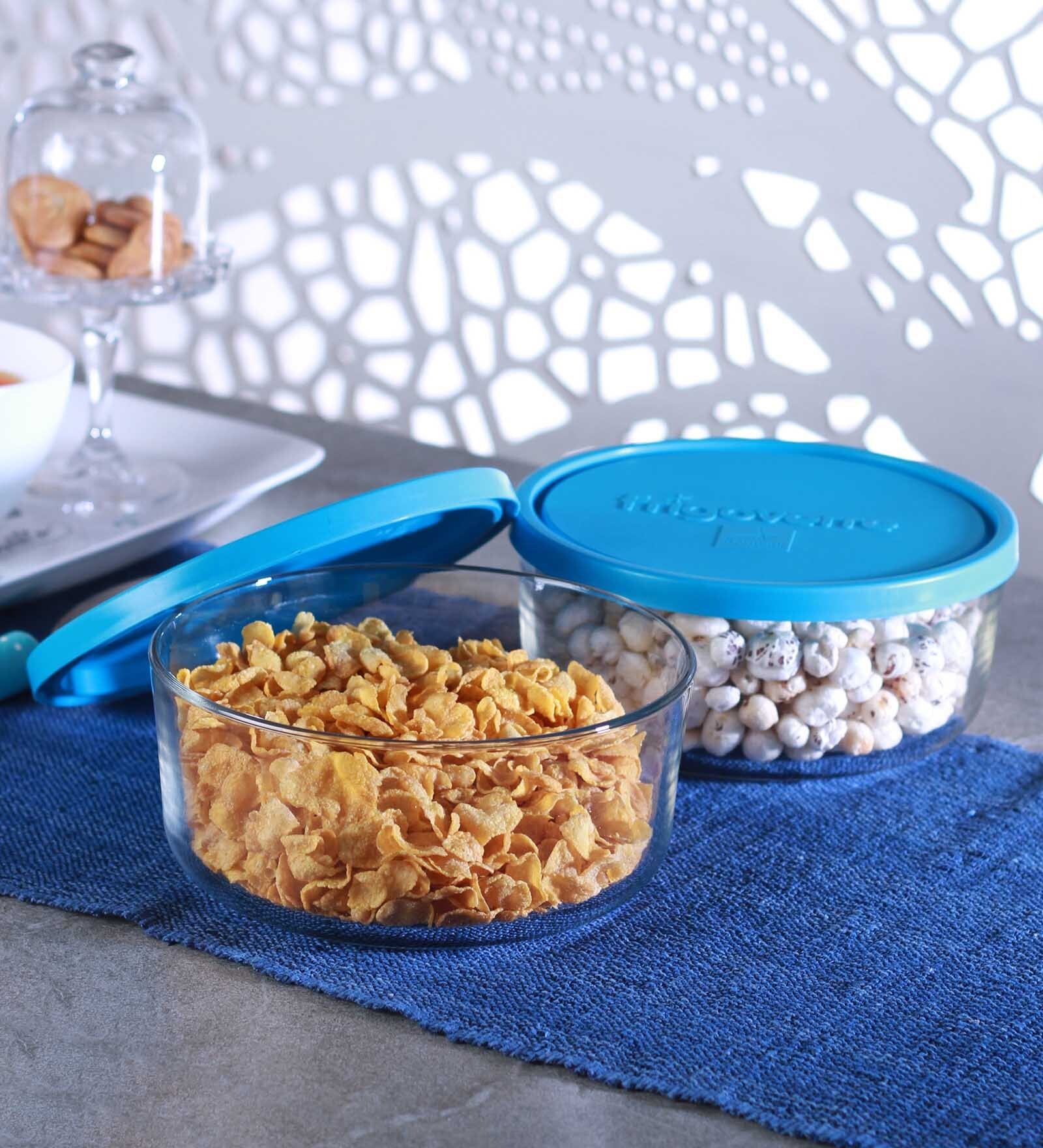 Buy 1.25 Ltr Glass Kitchen Container Set of 2 By Bormioli Rocco at 30% ...