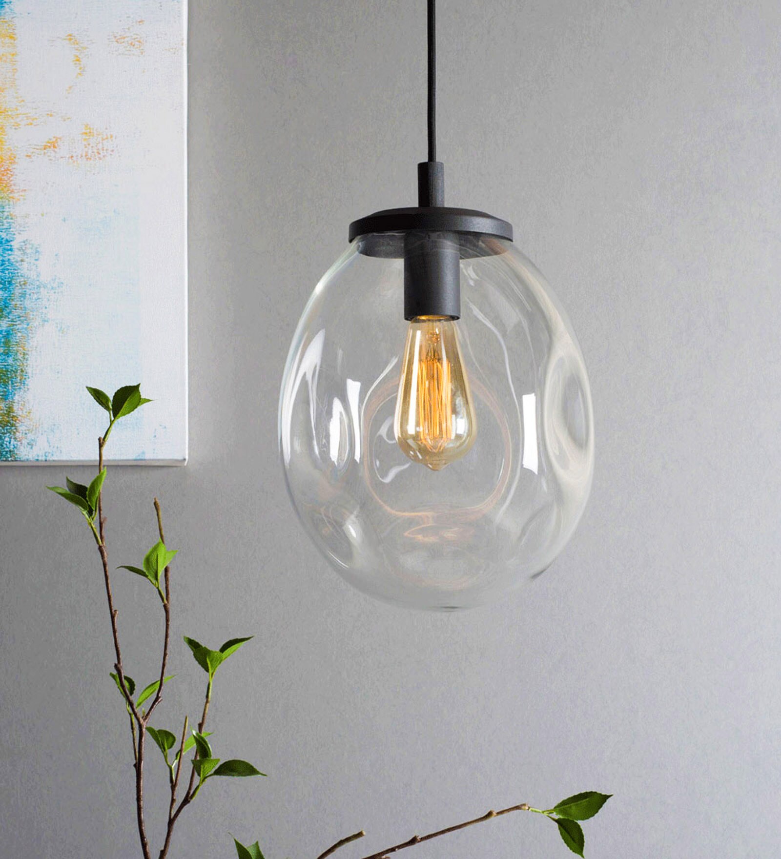Buy Allanton Transparent Glass Hanging Light by Casamotion at 28% OFF ...