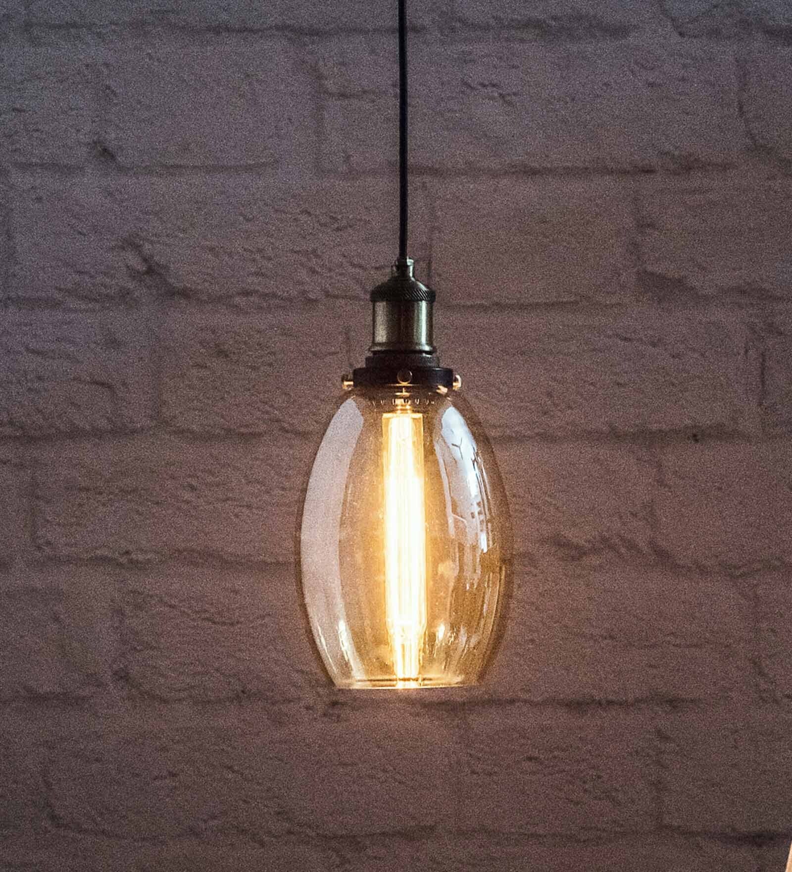 Buy Transparent Glass Filament Pendant Lamp by Fos Lighting Online ...
