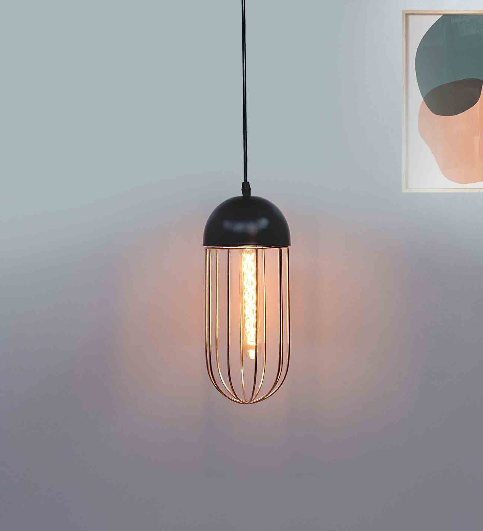 Buy Transparent Metal Single Hanging Light at 32% OFF by Shoppeefry ...