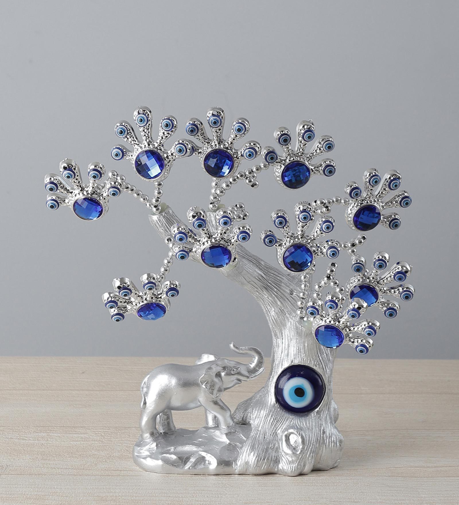 Buy Tree of Life with Evil Eye and a Silver Elephant by Foliyaj Online ...