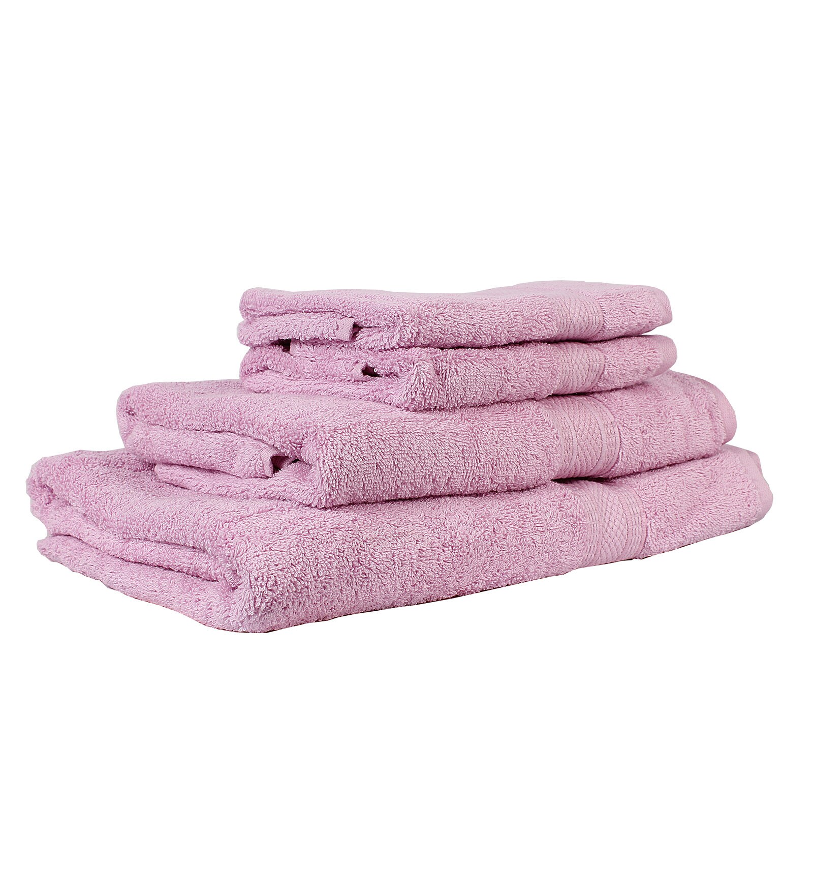 Buy Trident Blush Pink Cotton 4-piece Bath Towel Set Online - Towel ...