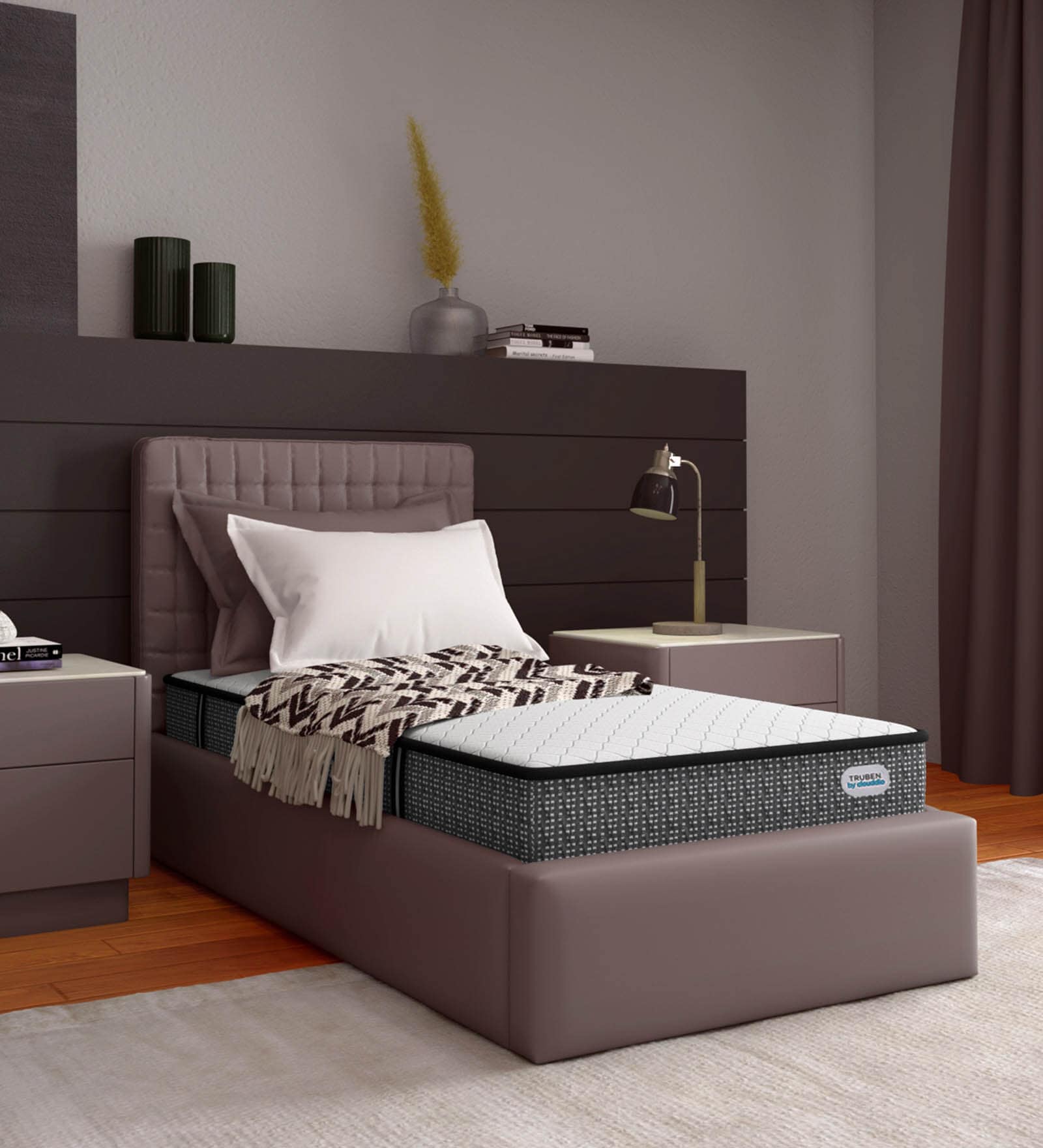 Buy Truben 6 Inches Pocket Spring Single Size Mattress by Clouddio at 8 ...