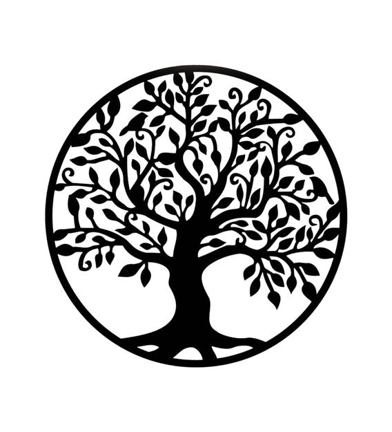 Buy Tree Of Life Circle Wall Art By Wall Centre Online - Floral Metal ...