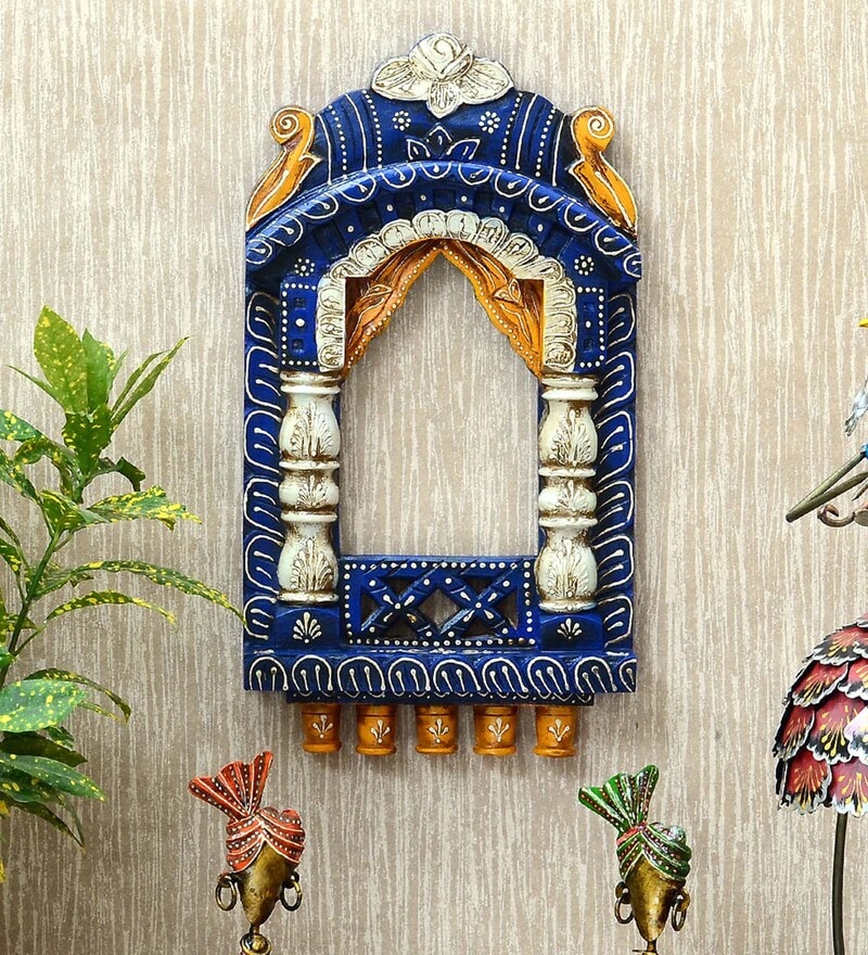 Buy Traditional Pattern 16 x 9 Inch Wooden Jharokha by Craft Tree ...