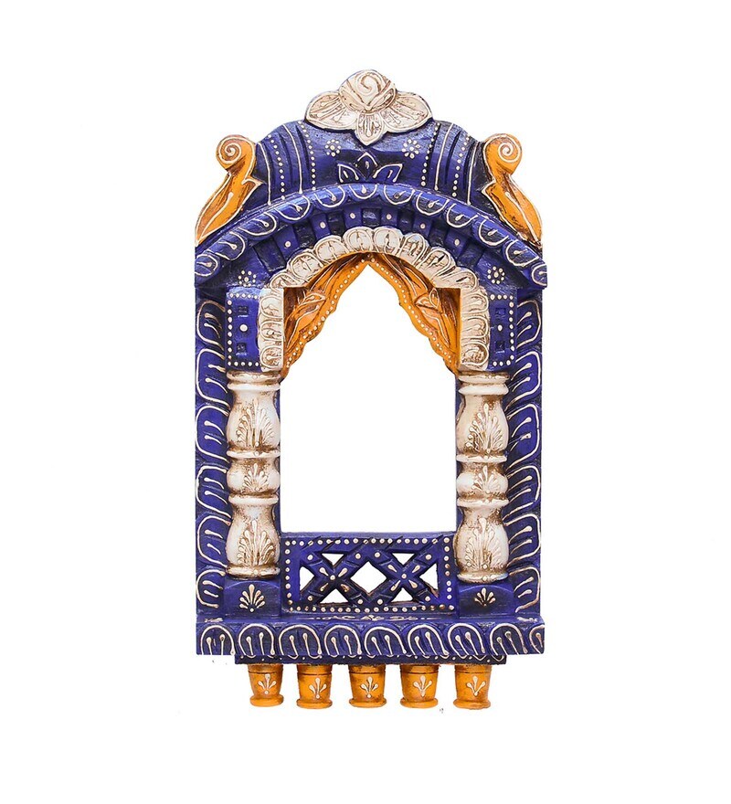 Buy Traditional Pattern 16 x 9 Inch Wooden Jharokha by Craft Tree ...