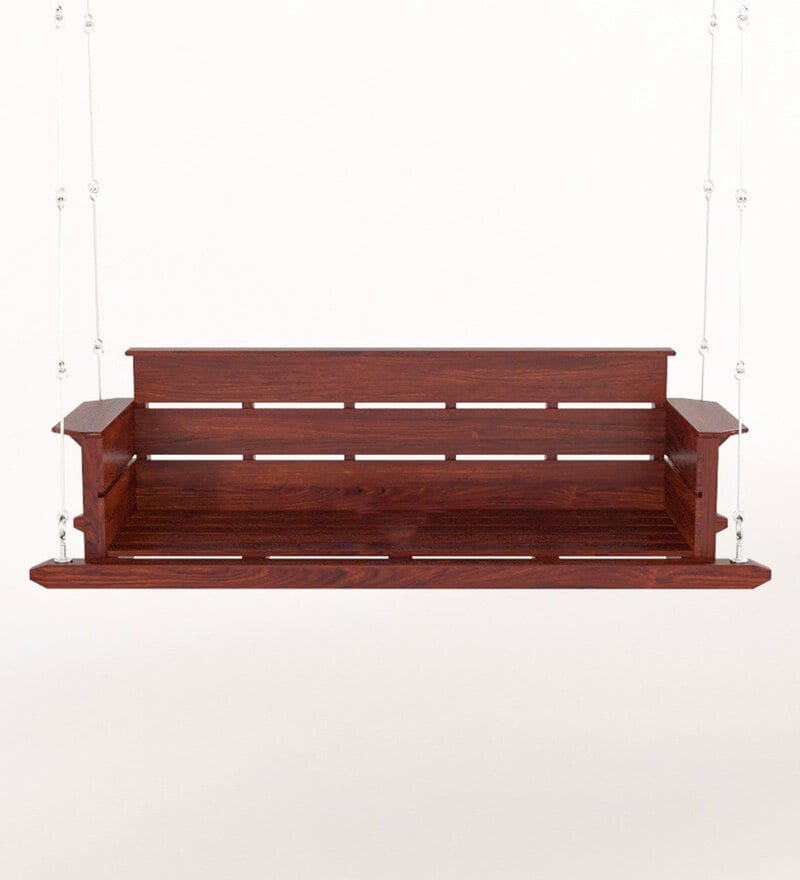 Buy Traditional Solid Wood Swings in Rosewood Finish by AD Planet ...