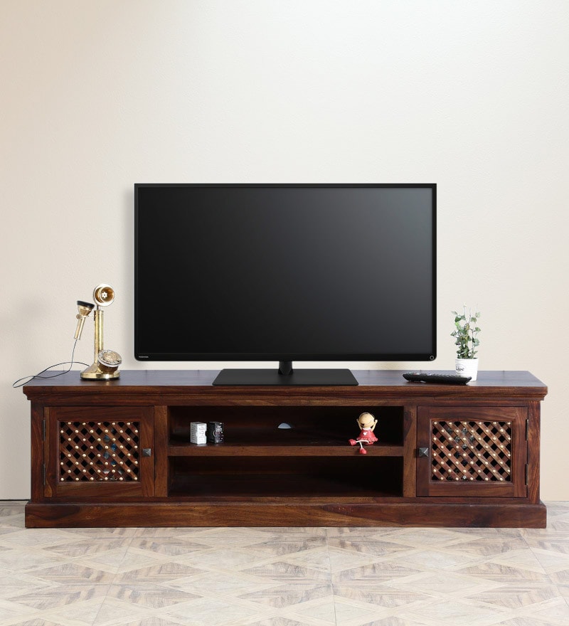 Buy Trydelt Small Entertainment Unit in Provincial Teak Finish by ...