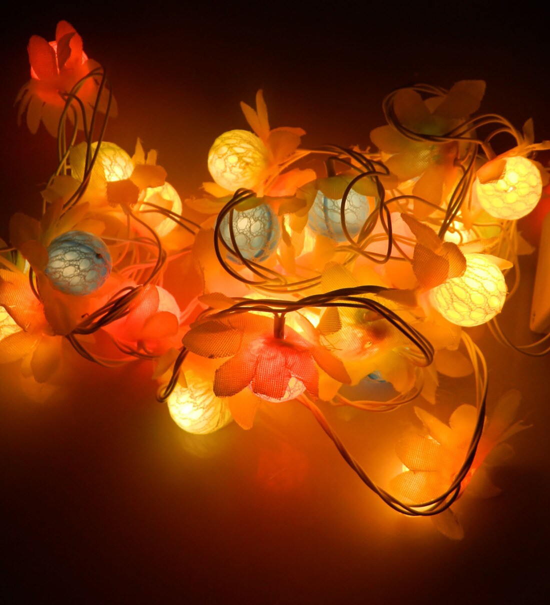 Buy Multicolour Downward Flower Diwali String Light by Tu Casa at 18% ...