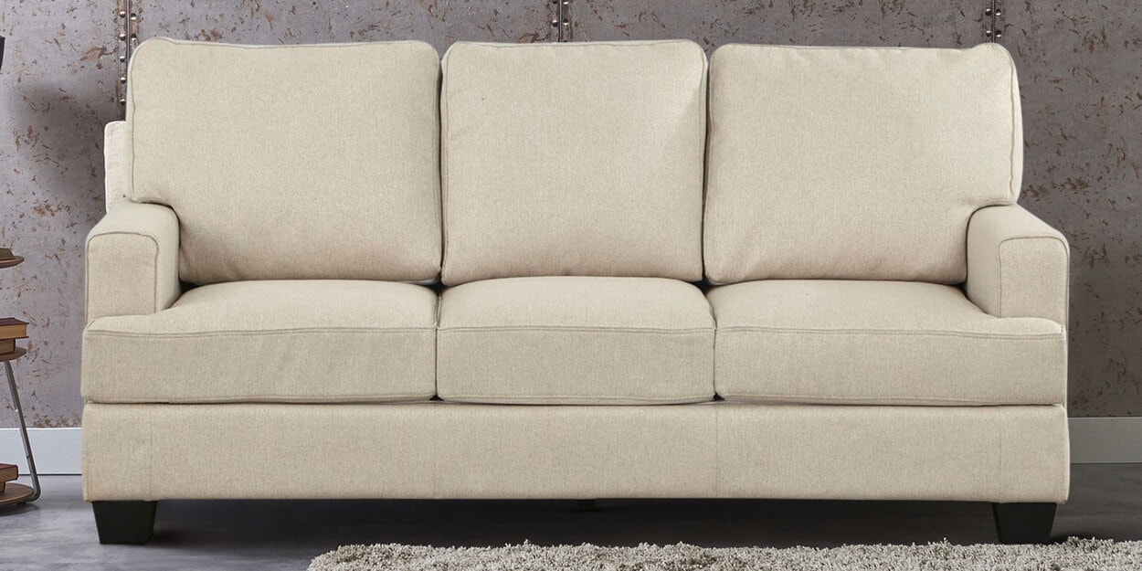 Buy Tuscany Fabric 3 Seater Sofa in Beige Colour at 26% OFF by Vittoria ...