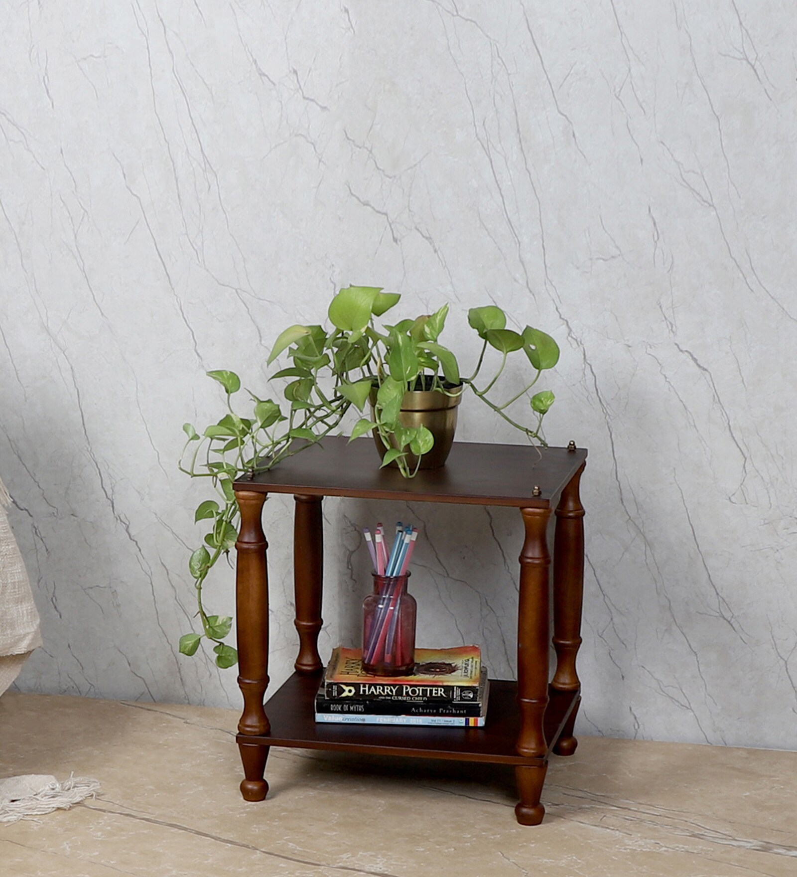 Buy Tulli Rectangle End Table In Matte Walnut Finish at 18% OFF by ...