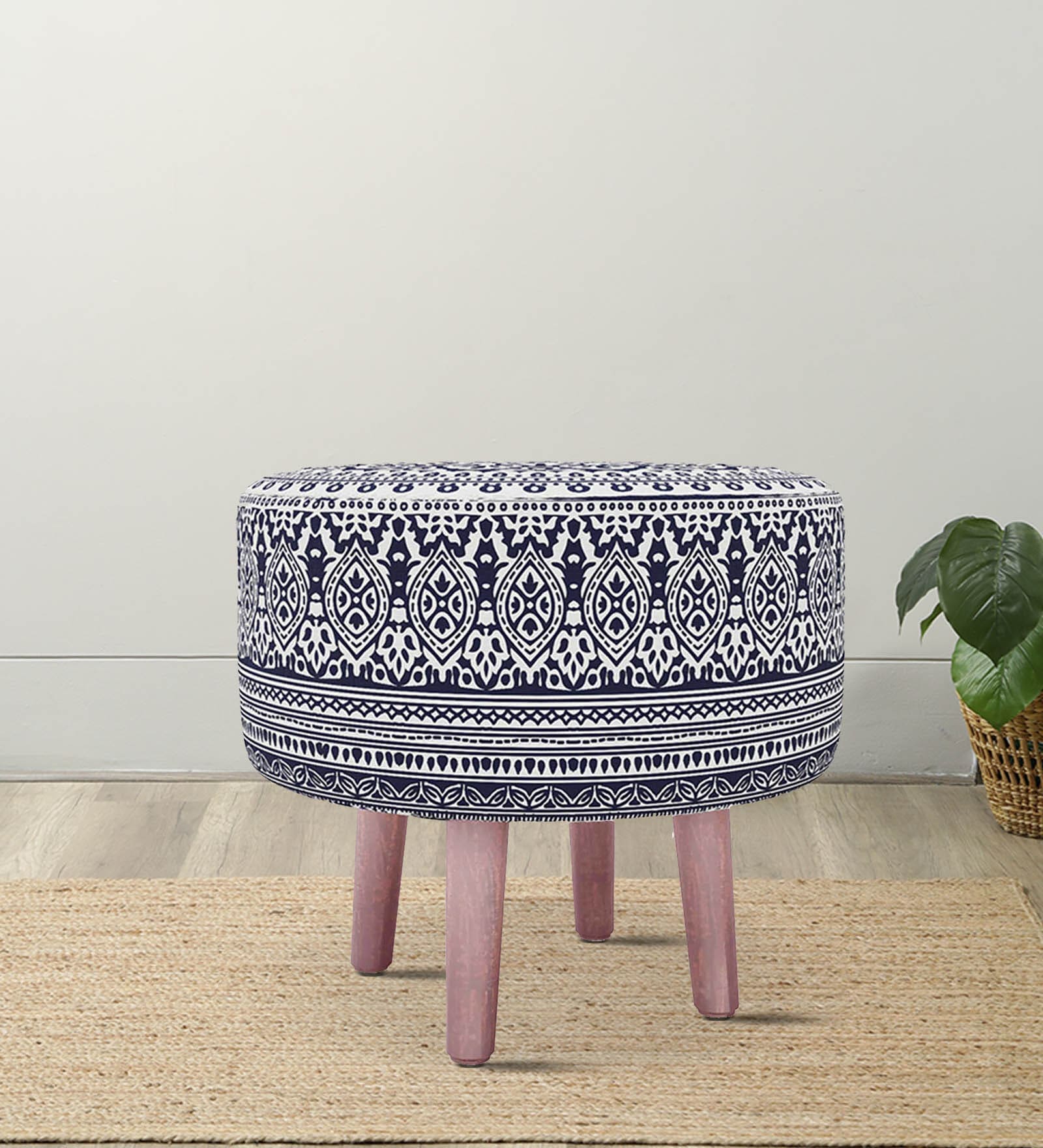 Buy Tulumn Fabric Ottoman In Blue Colour at 34% OFF by Wakefit | Pepperfry