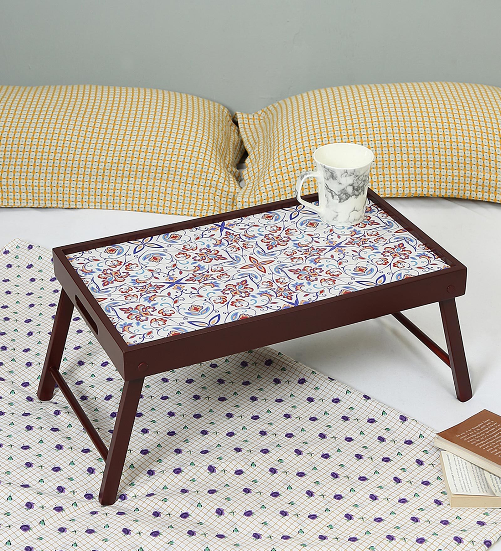 Buy Turkish Mandala Brown MDF Bed Tray at 29% OFF by Reinvention ...