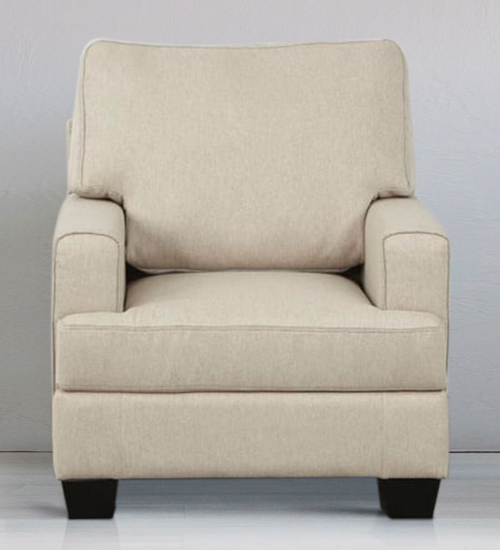 Buy Tuscany Fabric 1 Seater Sofa in Beige Colour at 61% OFF by Vittoria ...