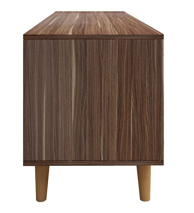 Buy Stylo TV Console for TVs in Cairo Walnut & Dark grey Finish Online ...