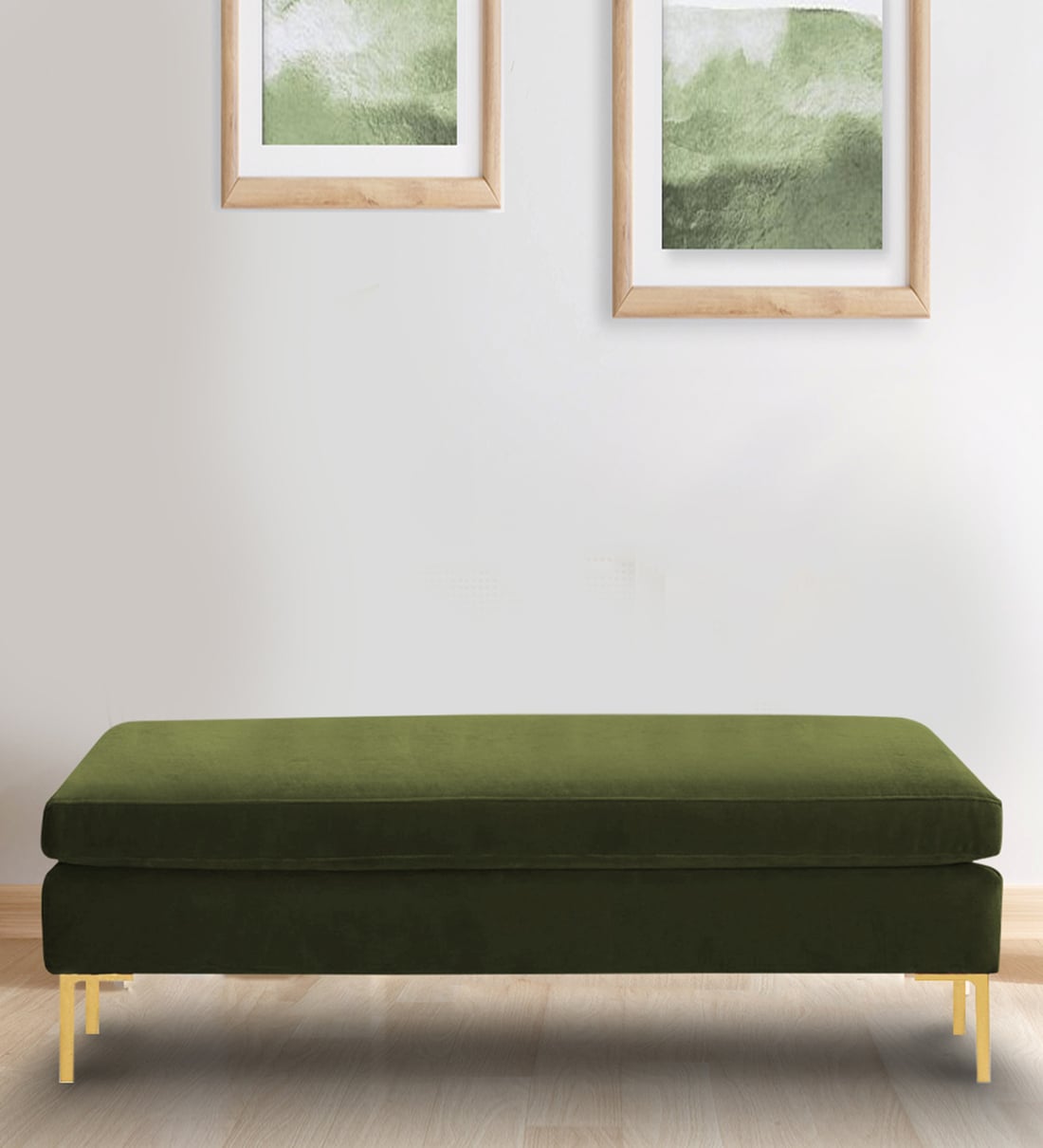 Buy Two Fabric Bench in Olive Green Colour at 47% OFF by Dreamzz ...