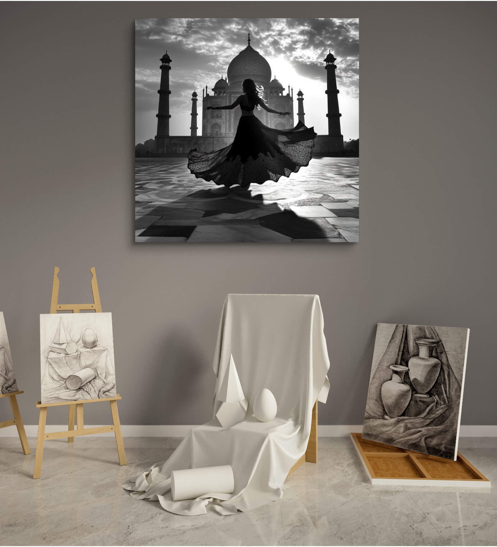 Buy Twirl of timeless grace 20inx16in Gallery Wrap Canvas Painting at 6 ...